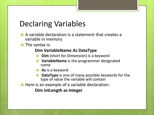 Variables and calculations_chpt_4 | PPT