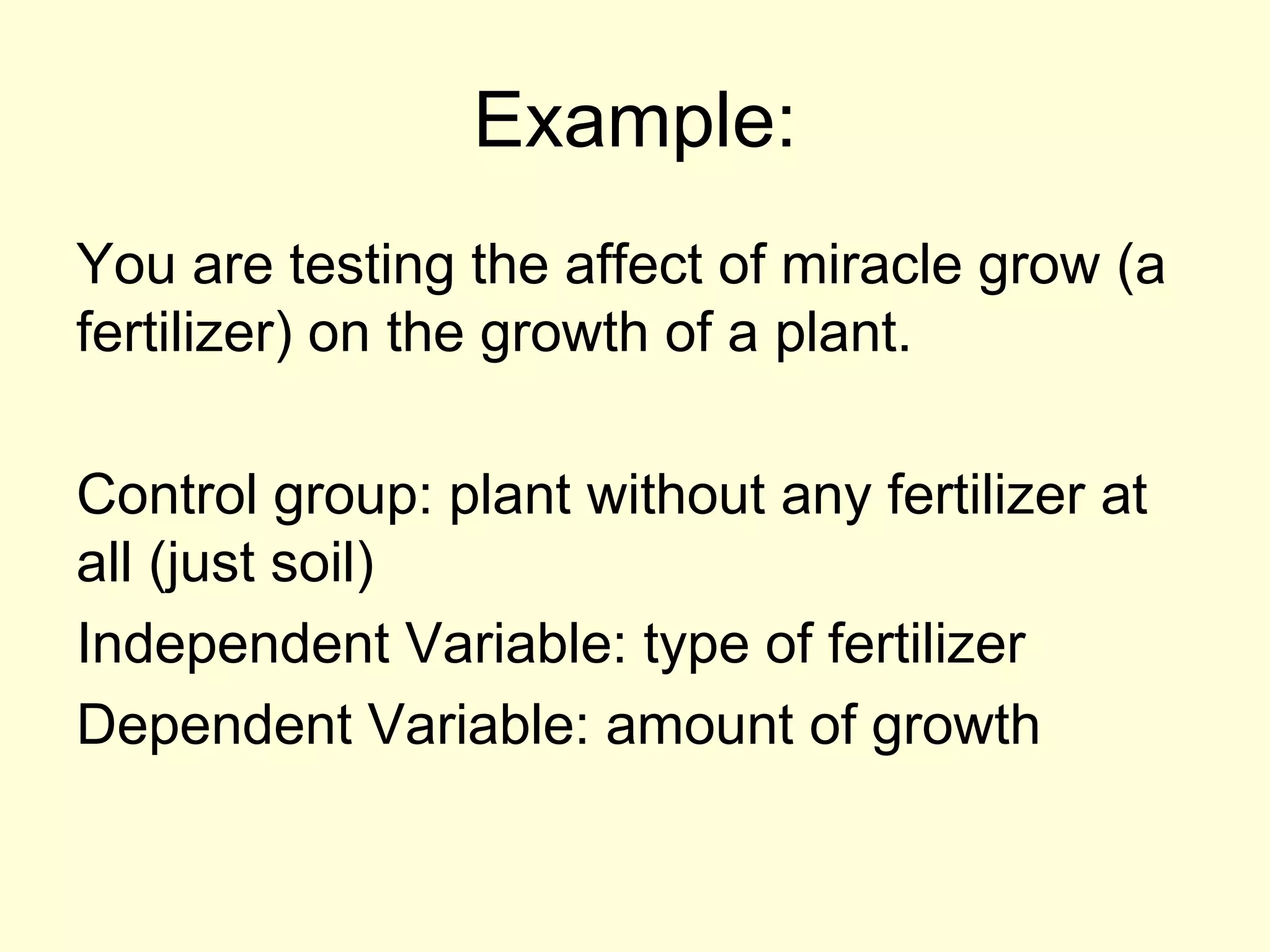 Variables and control | PPT | Physics | Science
