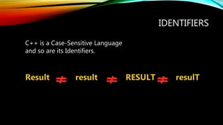 Variables and data types in C++ | PPTX