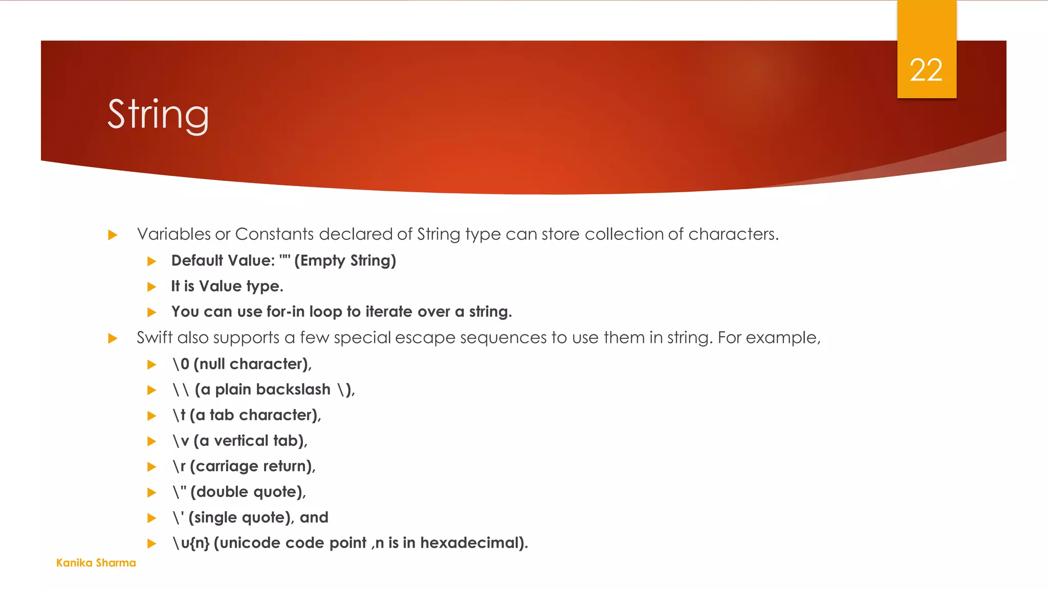 Variables And Data Types In Swift Pdf