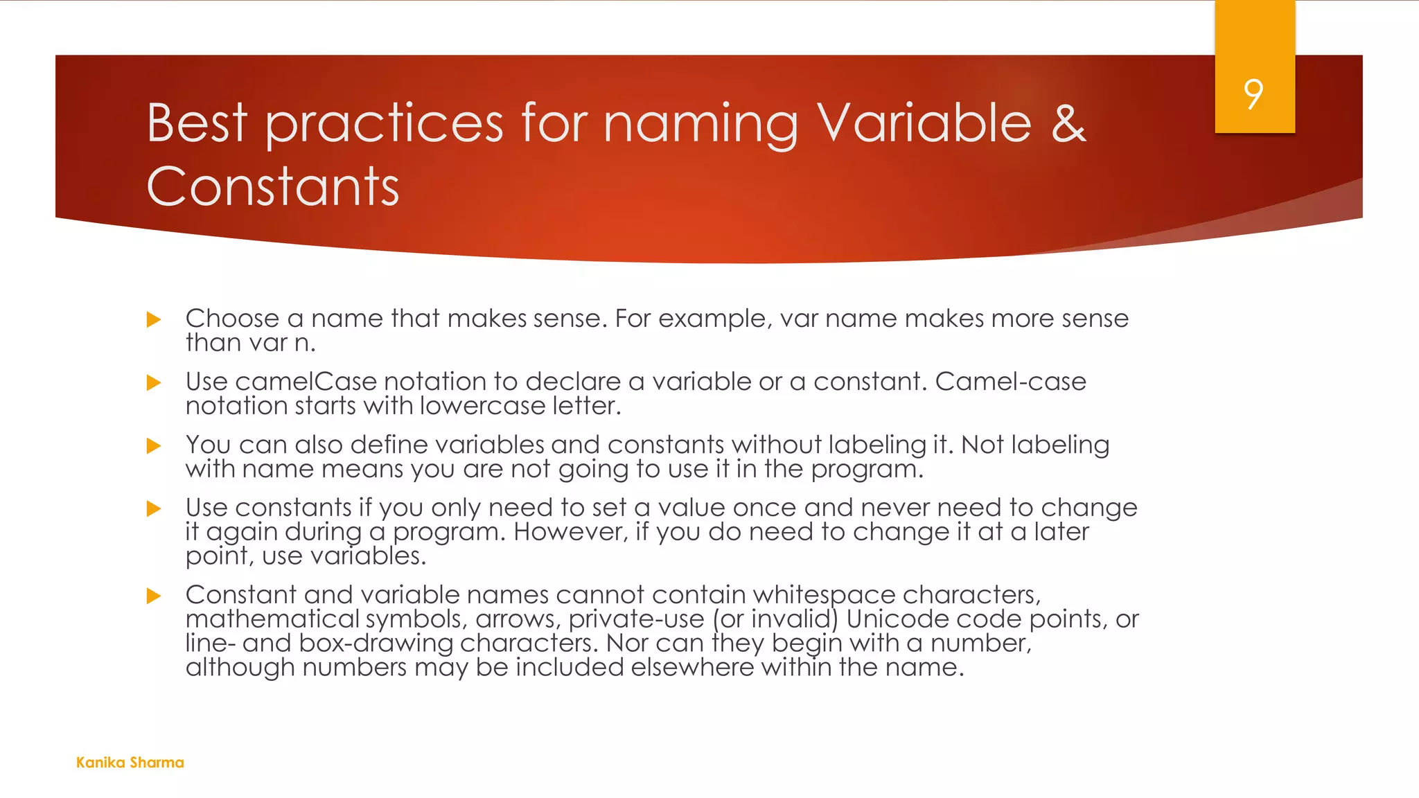 Variables And Data Types In Swift Ppt 8709