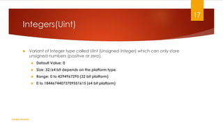 Variables and data types IN SWIFT | PDF