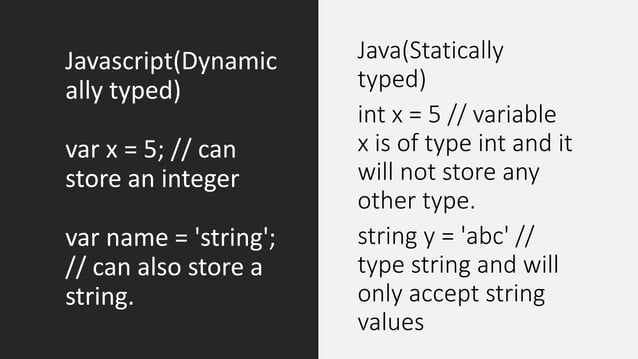 Variables and datatypes in javascript | PPTX
