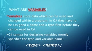 Lesson 3: Variables and Expressions | PPT