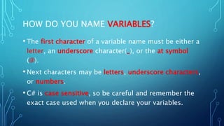 Lesson 3: Variables and Expressions | PPT