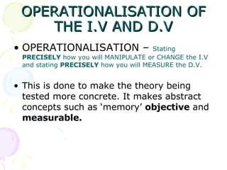 Variablesandhypotheses | PPT