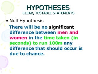 Variablesandhypotheses | PPT