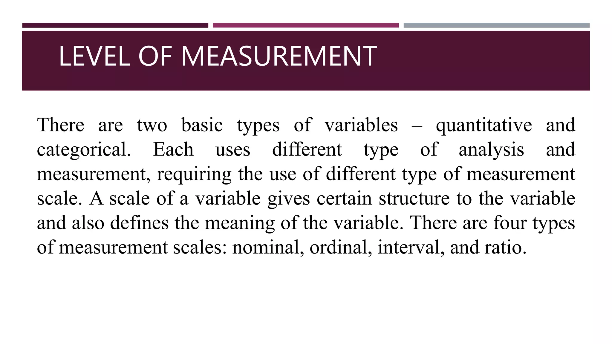 Basics Of Educational Statistics Variables And Types Pptx Physics Science