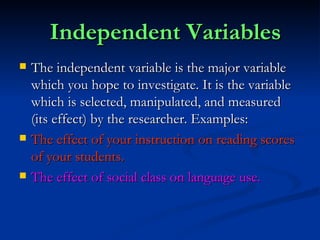 Variables And Measurement Scales | PPT