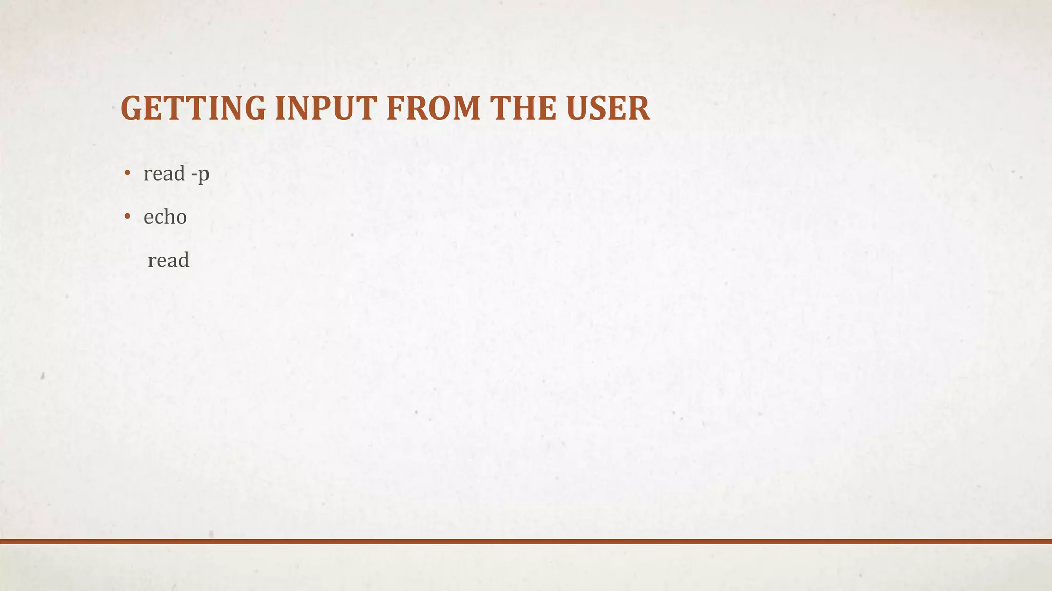 Variables and User Input | PPT