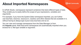 Variables, Arguments & Imports.pptx
