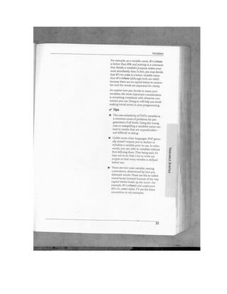 Variables chapter 2 php book | PDF