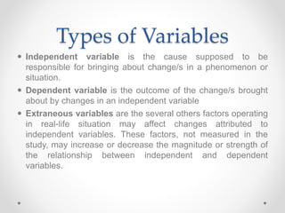 Variables & concepts | PPT