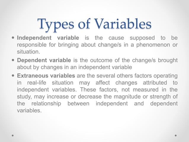 Variables & concepts | PPT | Science