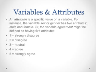 Variables & concepts | PPT