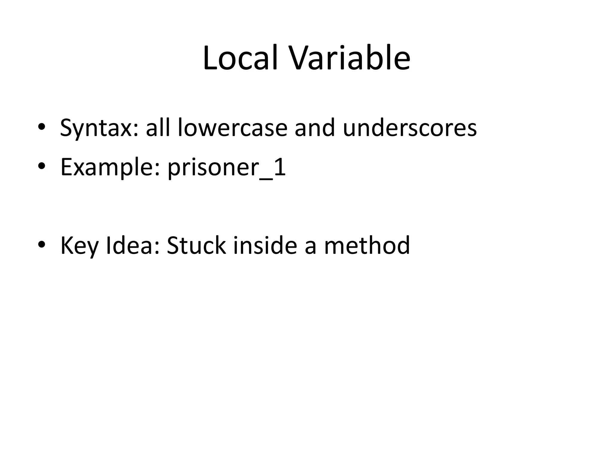 Variable scope | PPT