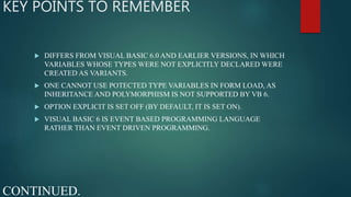 Variable scope ppt in vb6 | PPT