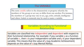Types variables of in making a research .pptx