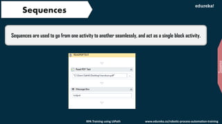 Variables, Data Types and Activities in UiPath | Basics of UiPath | UiPath Tutorial | Edureka | PDF