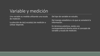 Variables, definición y clasificación | PPTX