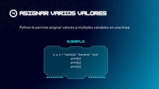 Usando Variables en Python, todo lo que debes saber | PDF