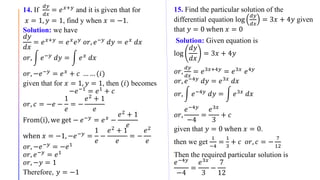 Ordinary Differential Equations: Variable separation method | PPTX