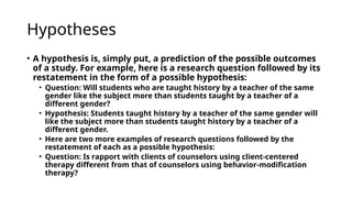 Variables and sciences Hypotheses (2).pptx