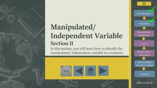 Variables in a science experiment | PDF