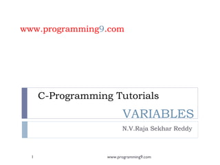 Variables in C Programming | PPT
