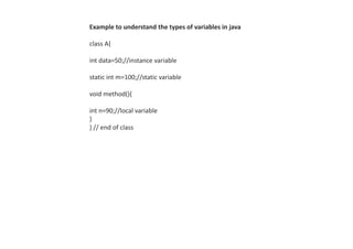Variables in java.pptx | Programming Languages | Computing