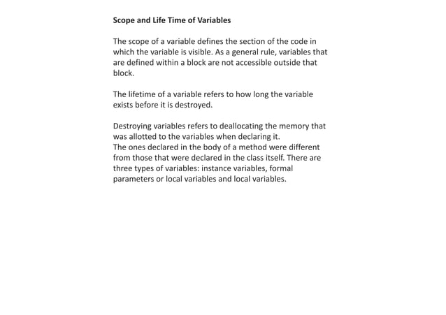 Variables in java.pptx | Programming Languages | Computing