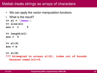 Variables in matlab | PPTX