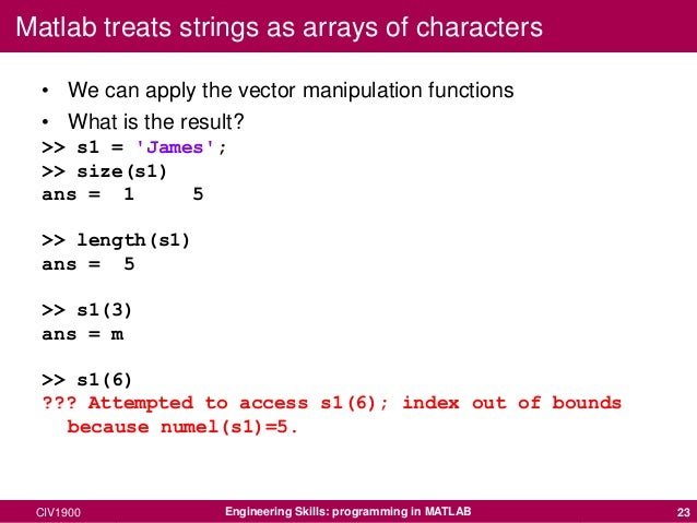 Variables In Matlab