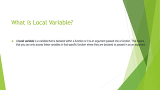 Variables in MIT App Inventor powerpoint | PPT