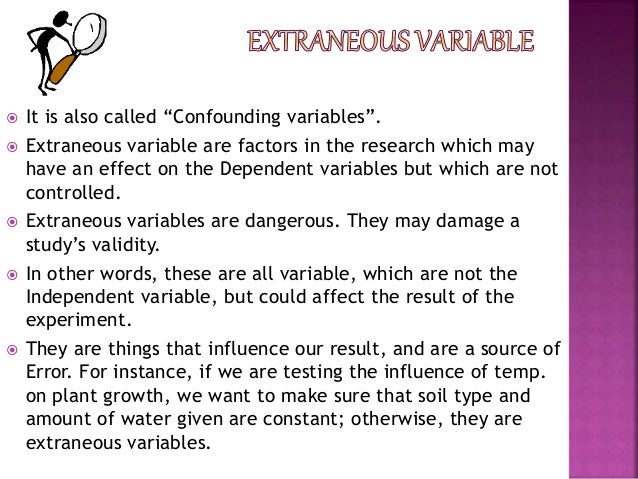 Variables in research