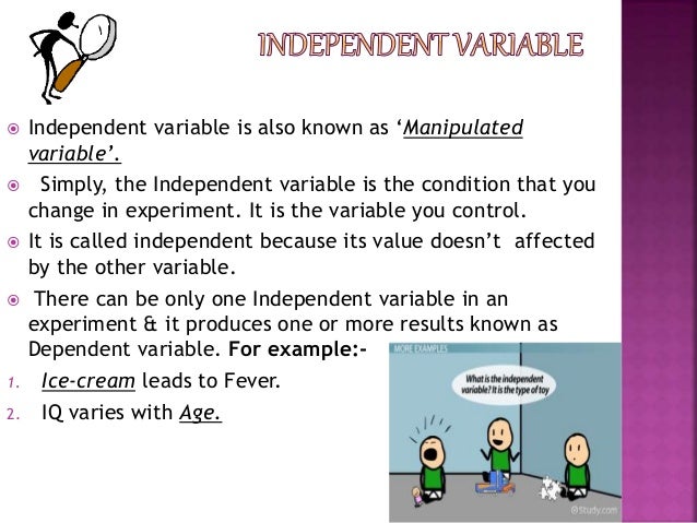 Variables in research
