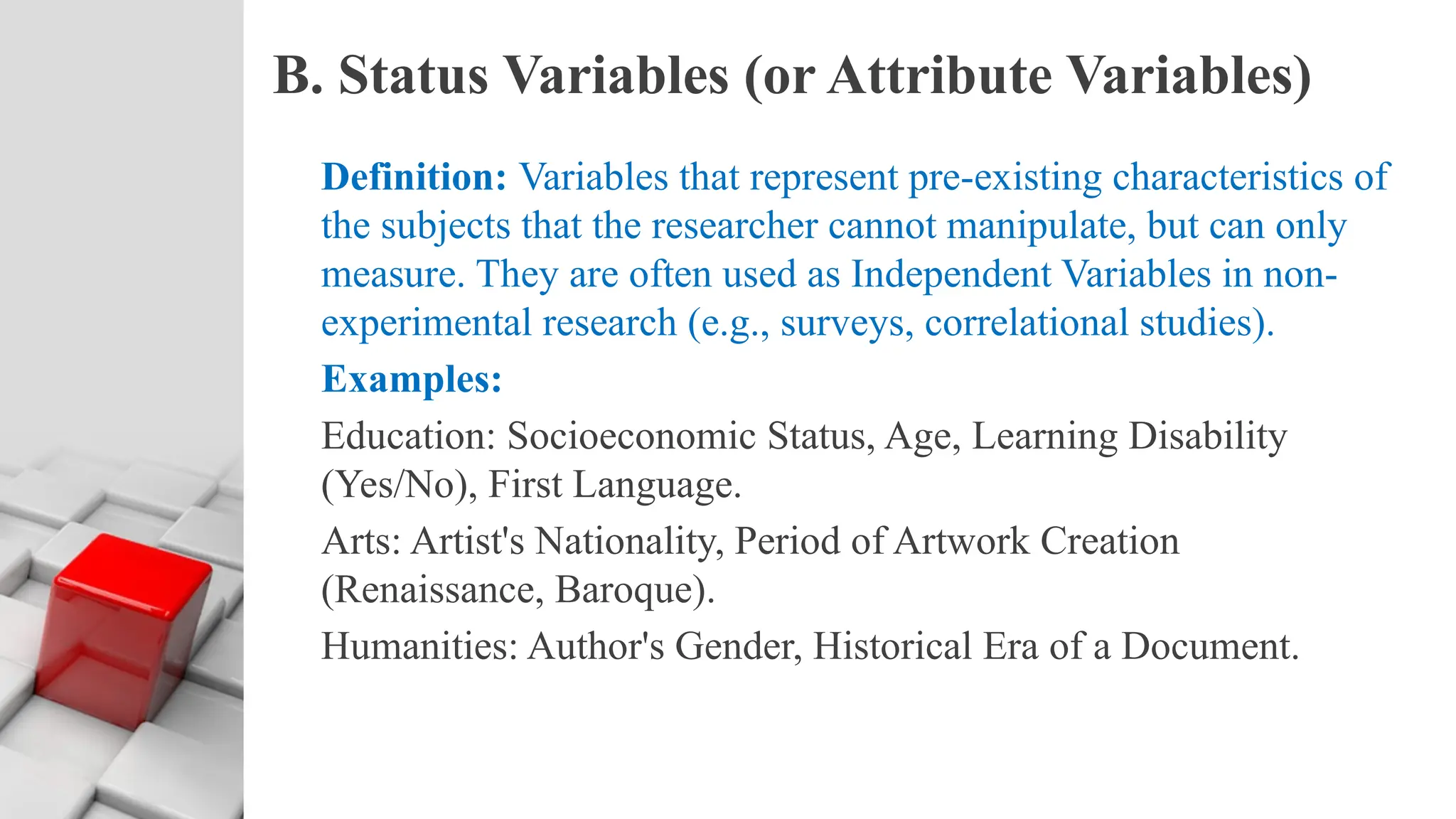 Variables in Research : Concept, Types, Identification, Illustrations ...