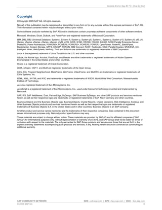 Variables in sap bi | PDF