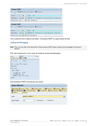 Variables in sap bi | PDF