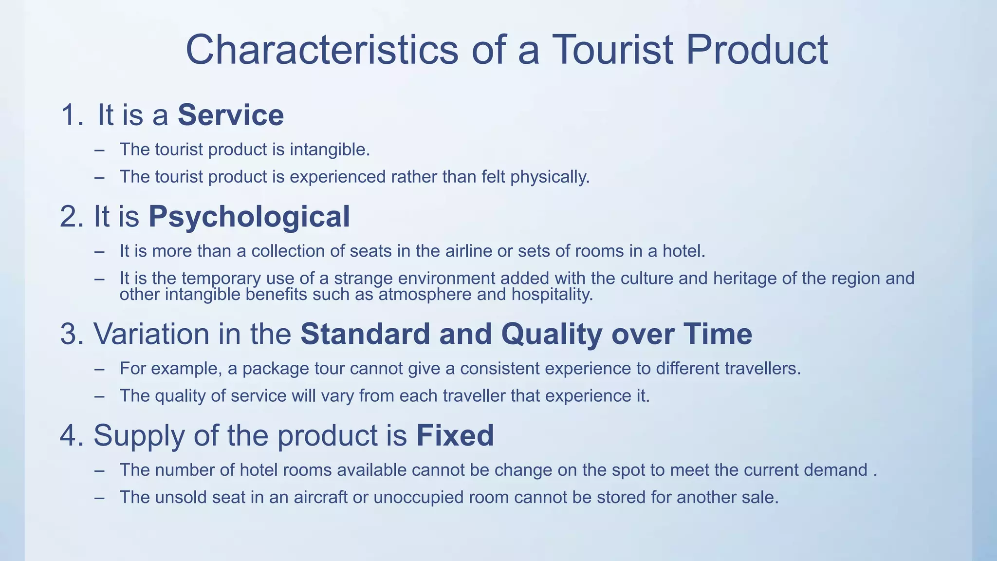 Variables of tourism and hospitality | PPTX