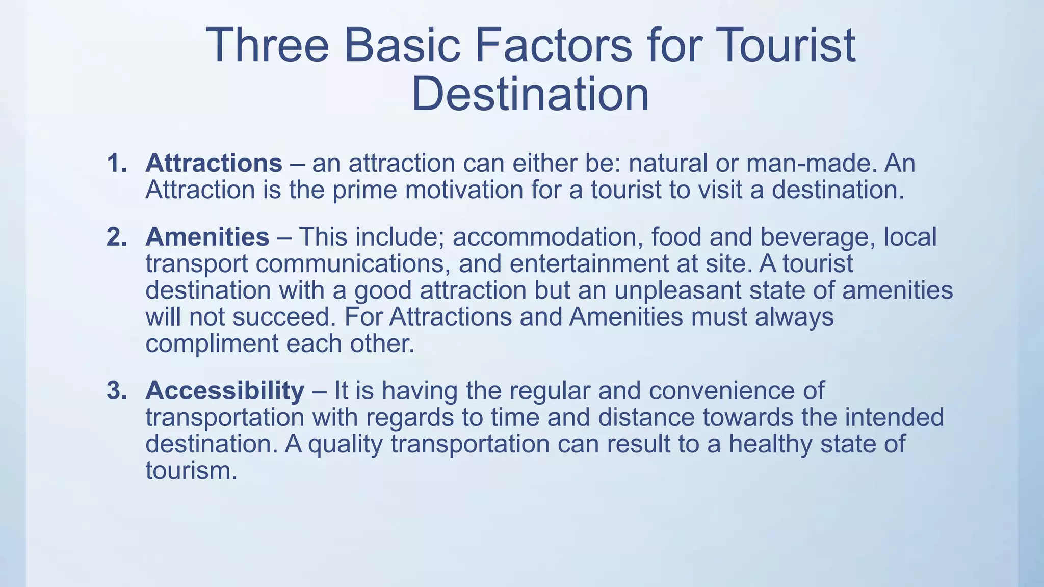 Variables of tourism and hospitality | PPTX