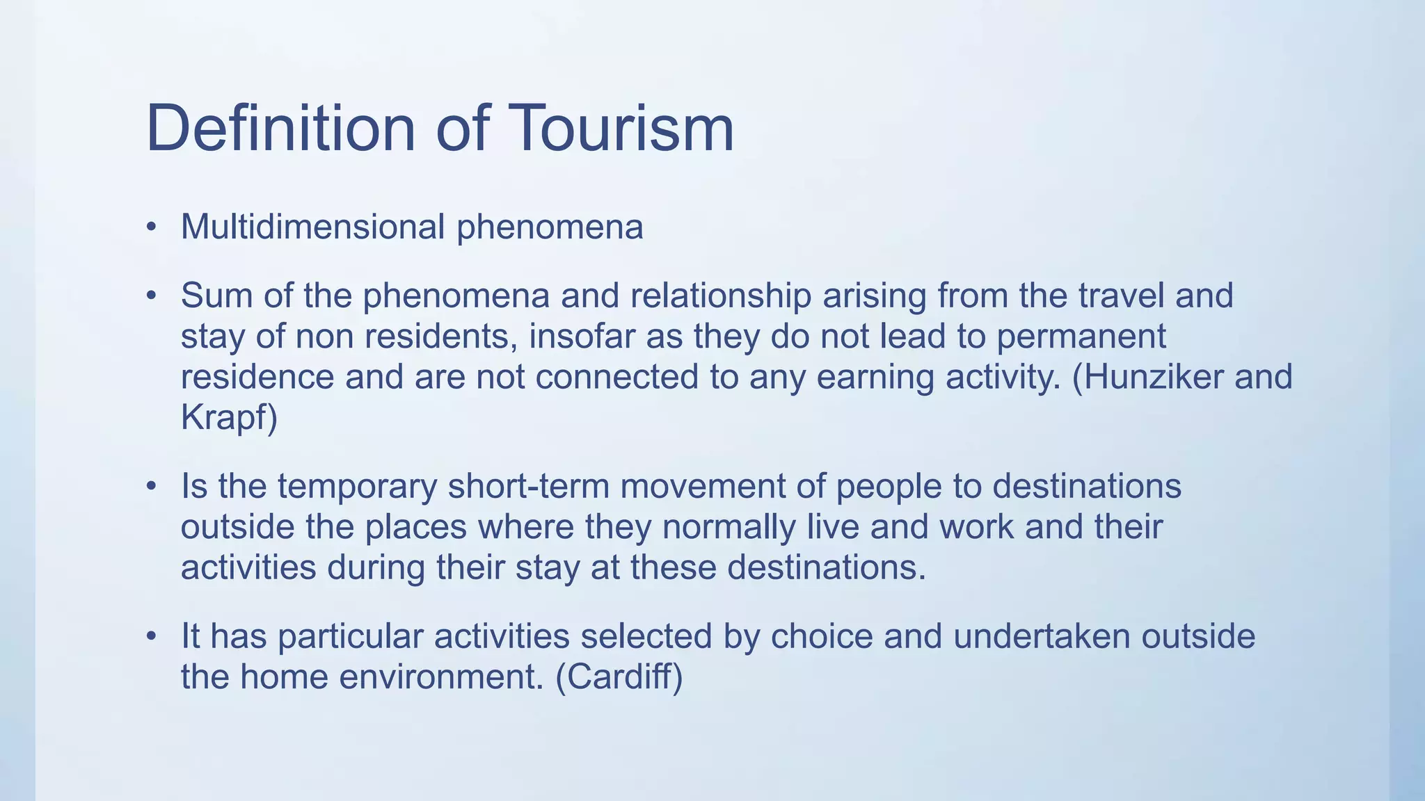 Variables of tourism and hospitality | PPTX