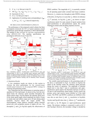 Variable Speed Operation of Brushless Doubly-Fed Reluctance Machine Drive using Model Predictive ...