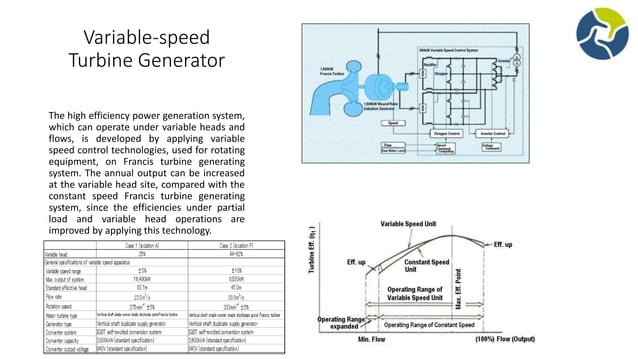 Variable Speed Operation Of Hydraulic Turbines Ppt
