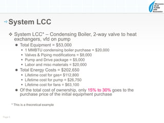 Variable Speed Pumping in Condensing Boiler Systems | PPT