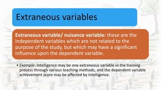 Variables in social science research and its measurement ppt | PPTX