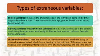 Variables in social science research and its measurement ppt | PPTX