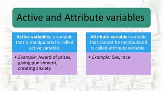 Variables in social science research and its measurement ppt | PPTX