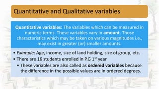 Variables in social science research and its measurement ppt | PPT
