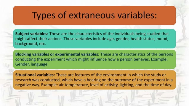 Variables in social science research and its measurement ppt | PPT